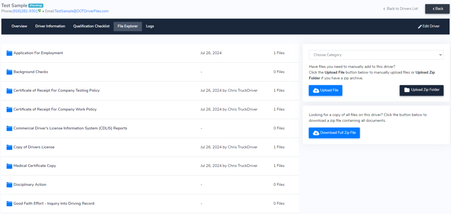 Quick Start Guide for DOTDriverFiles.com – DOTDriverfiles KnowledgeBase
